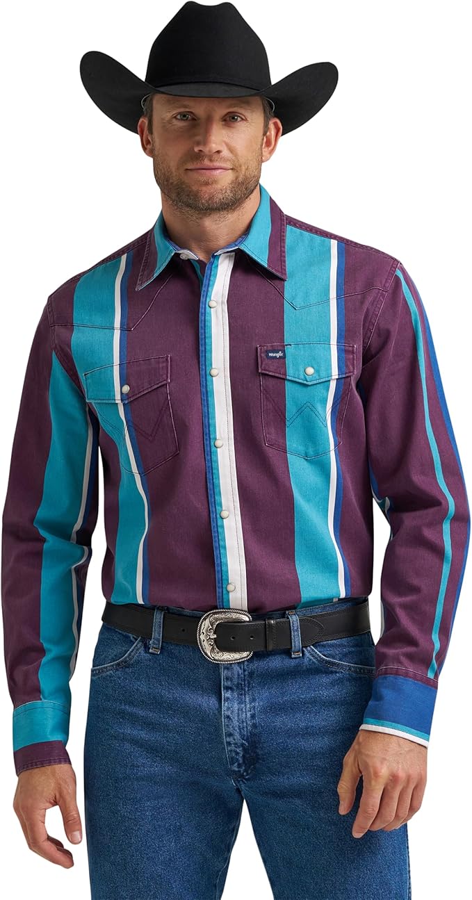 Men's Wrangler Vintage Brushpopper Ace Walker Shirt 2375225