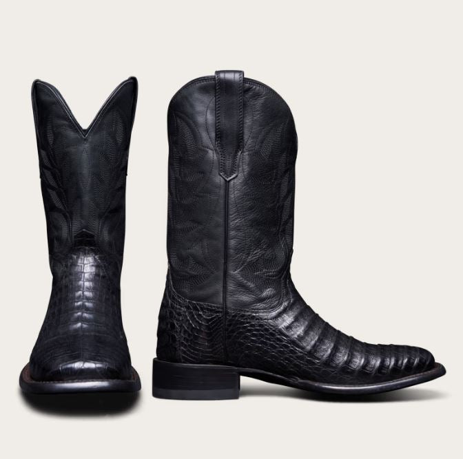 THE WILLIAM MEN'S TECOVAS CAIMAN WESTERN BOOTS 10069-MID / 10069-PEC