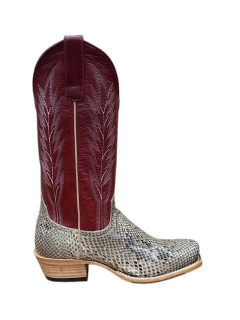 M9532 Women's Exotic Macie Bean's Mink Python Belly Western Boots