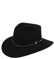 Stetson Diamond Jim 5X Rabbit Fur Felt Western Hat - Black and Caribou